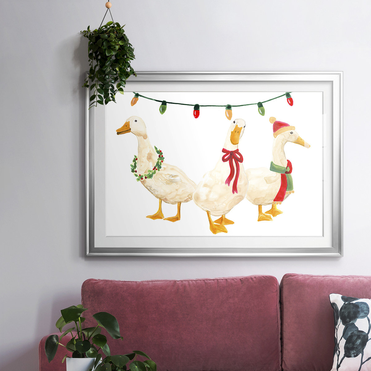 The Holiday Aisle® Merry Quackmas Collection A Framed On Paper Print ...