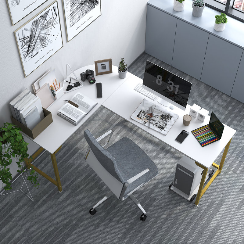 Willa Arlo™ Interiors Willesden L-Shape Desk & Reviews | Wayfair