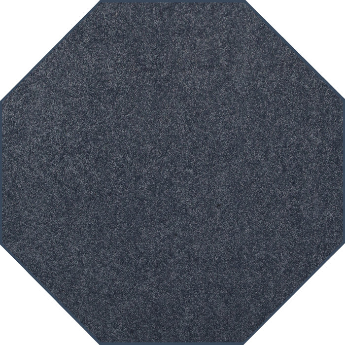 Ebern Designs Solid Color Octagon Shape Area Rugs Petrol Blue Octagon ...
