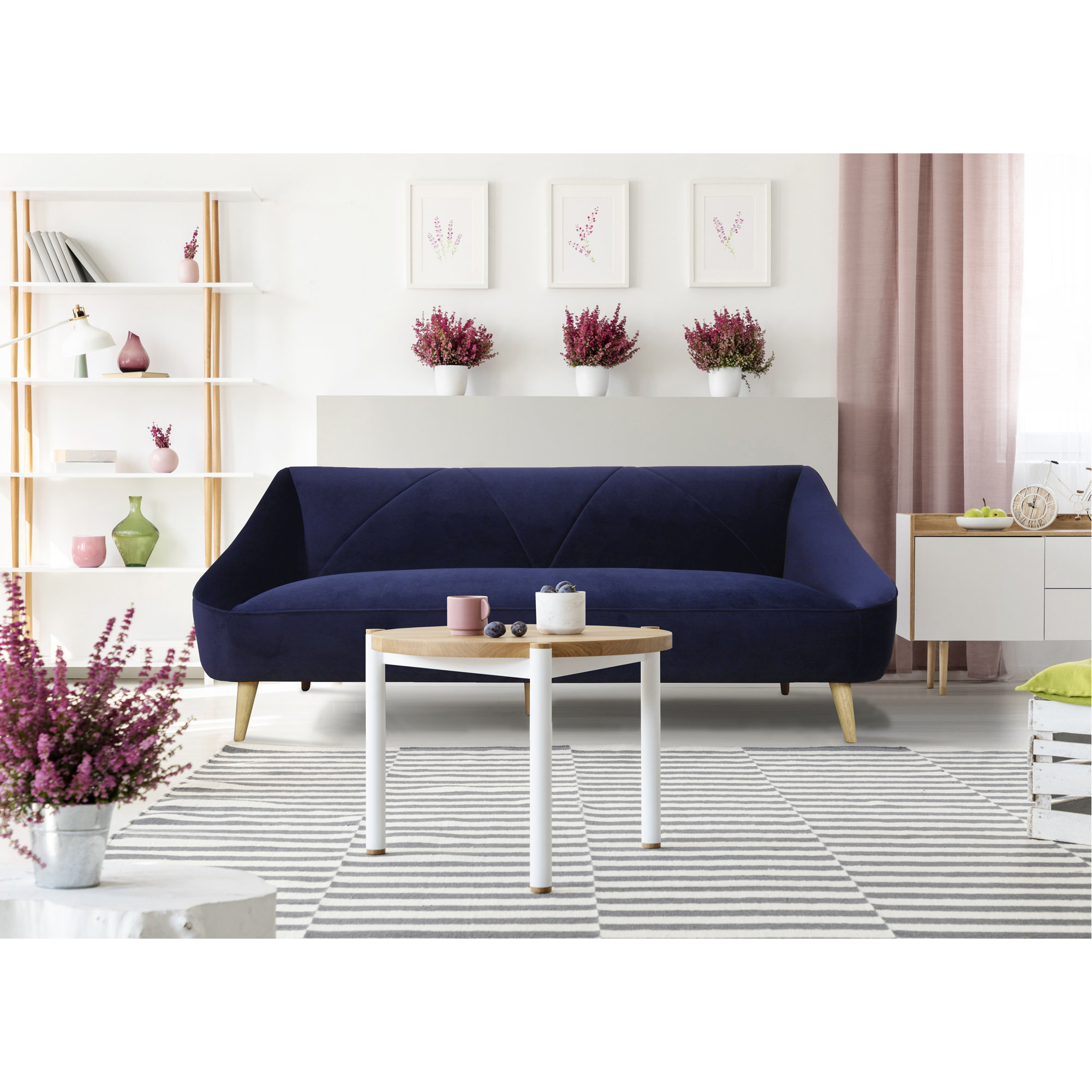 Everly Quinn BAYLEE SOFA - MIDNIGHT BLUE - Wayfair Canada