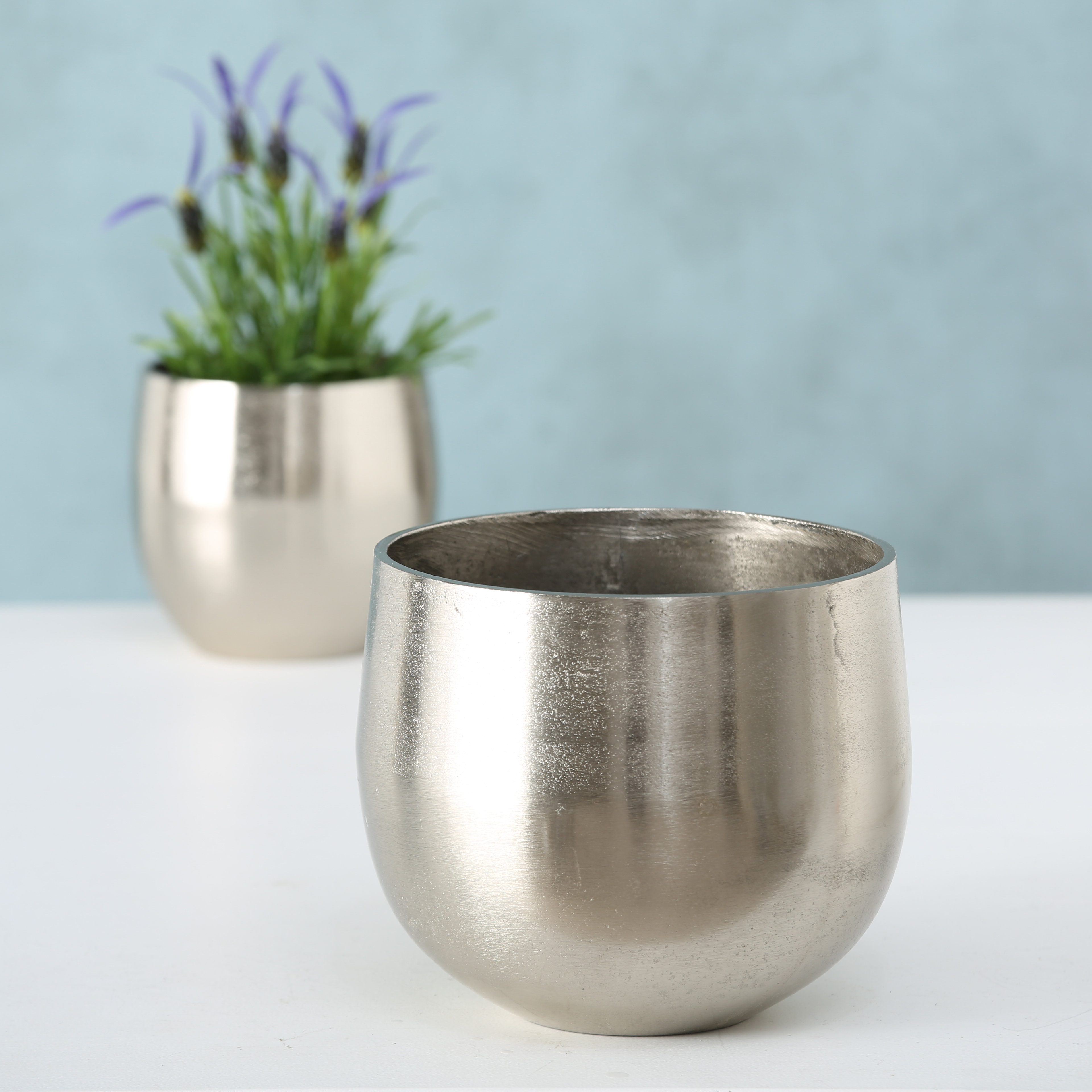 Mercer41 Silver Cache Pot Planters | Wayfair