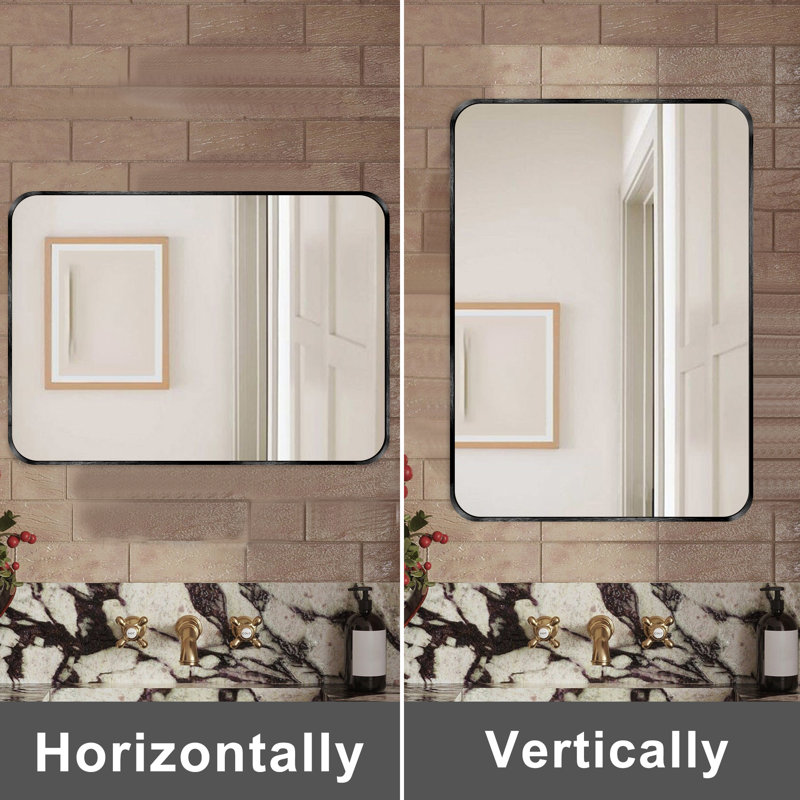 Mercer41 Viridiana Metal Rectangle Wall Mirror & Reviews | Wayfair