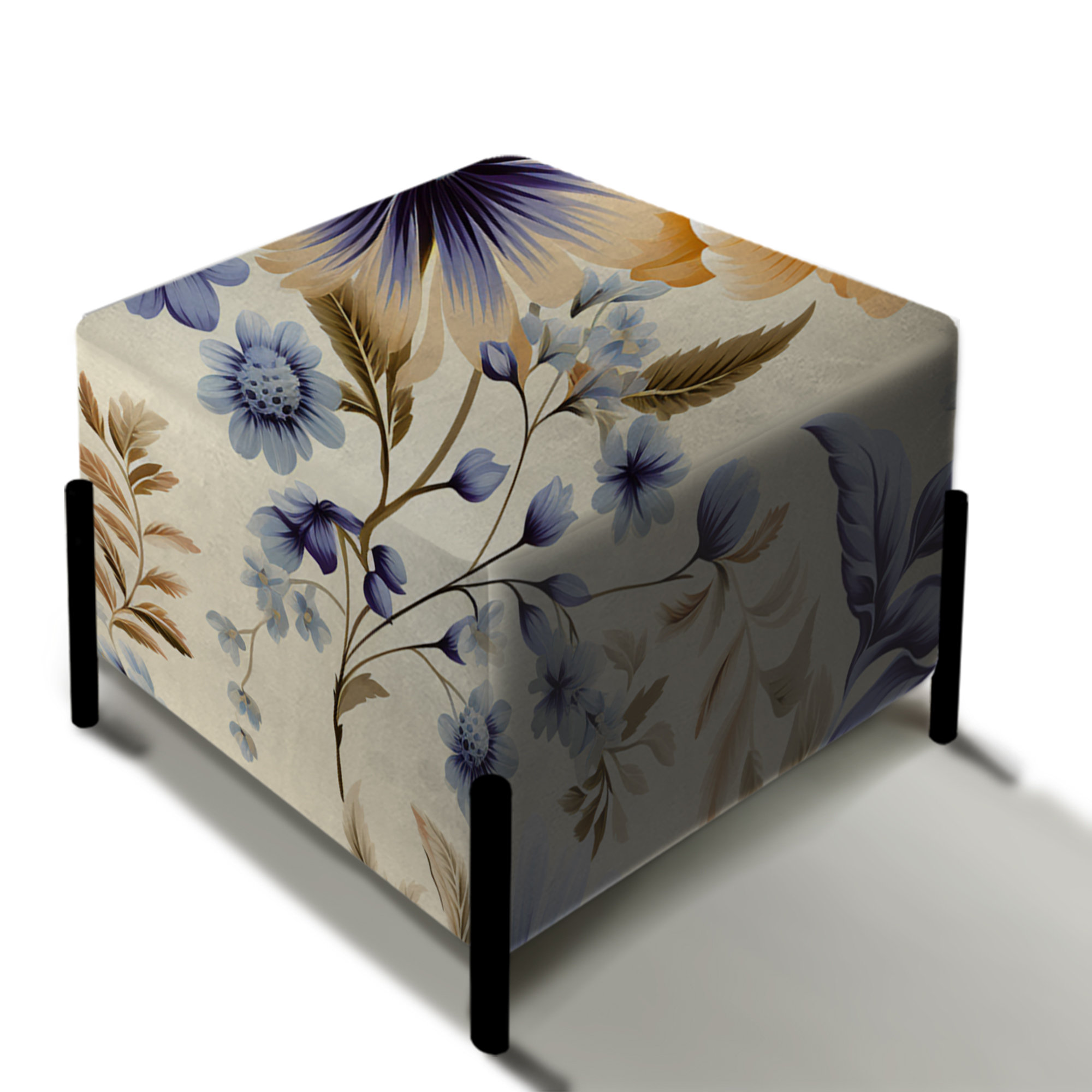 Design Art Vintage Purple Minimalism Floral Blossoms - Botanical Square ...