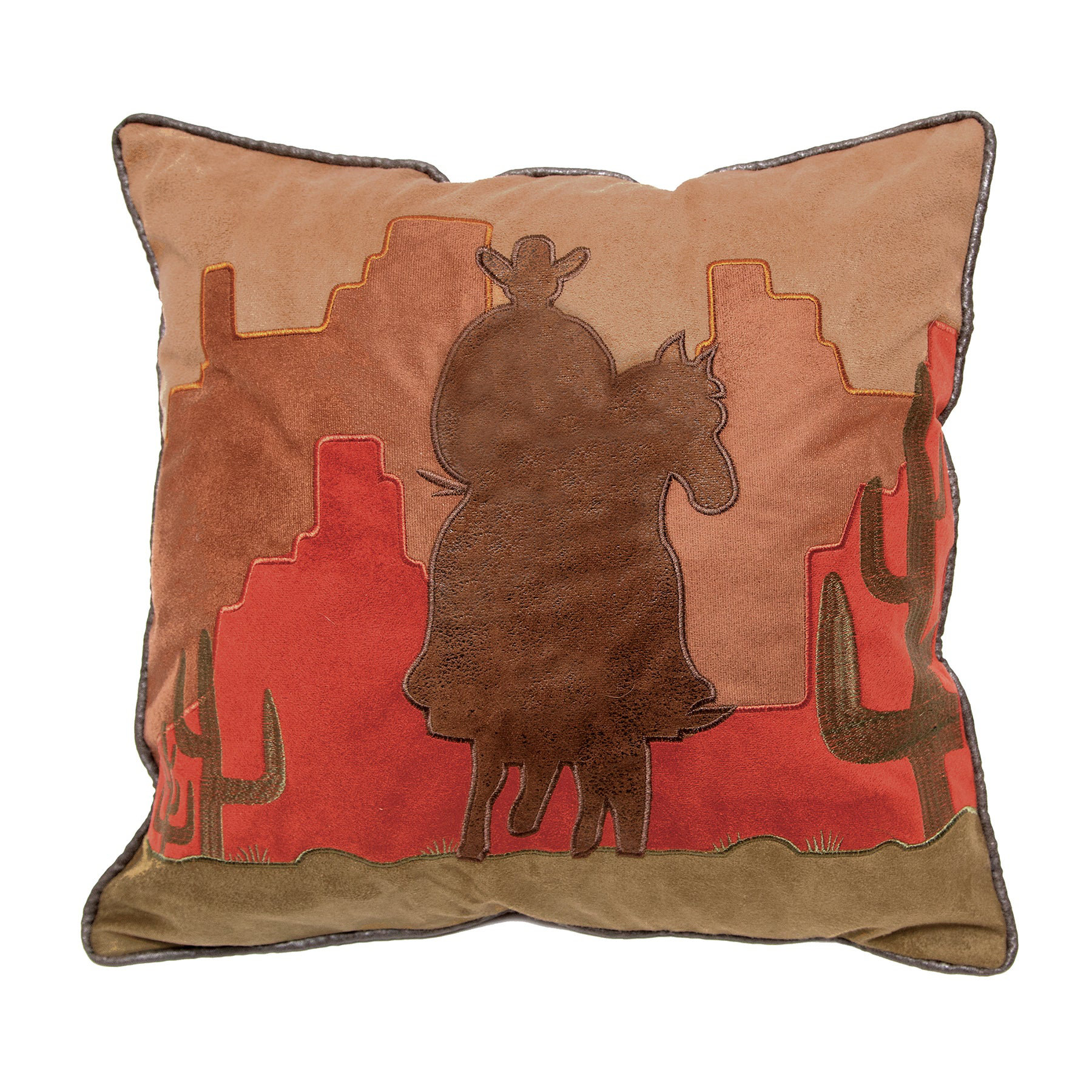 Carstens Inc. Cowboy Western Throw Pillow 18"X18" | Wayfair