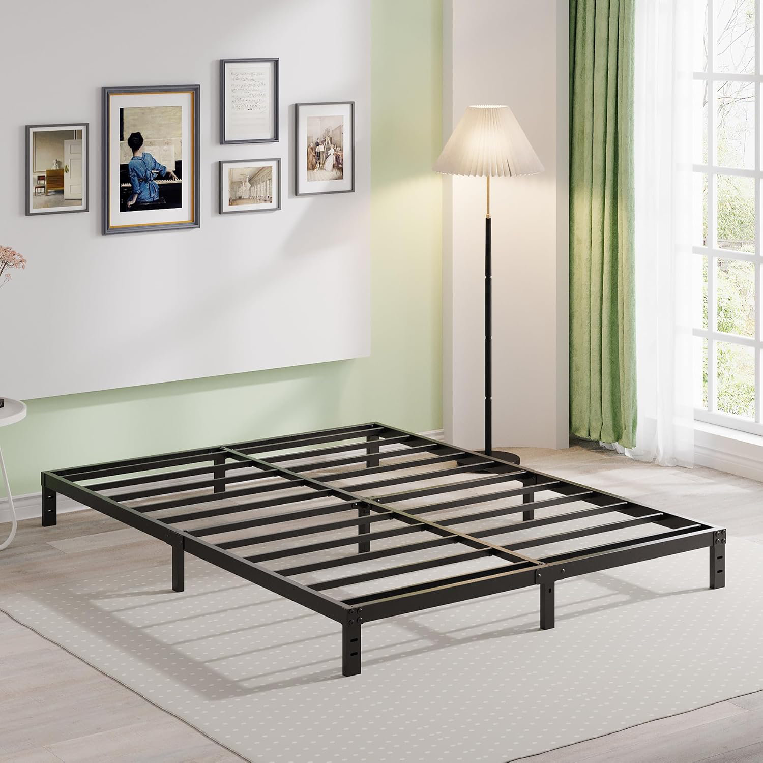 Alwyn Home Heavy Duty Full Size Metal Platform Bed Frame With ...