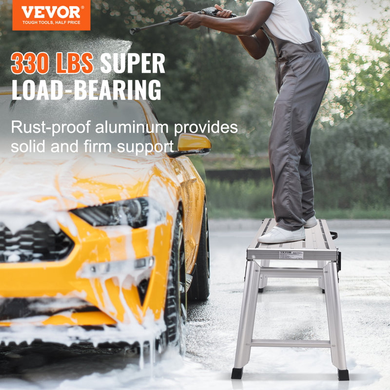 VEVOR Aluminum Folding Step Stool | Wayfair