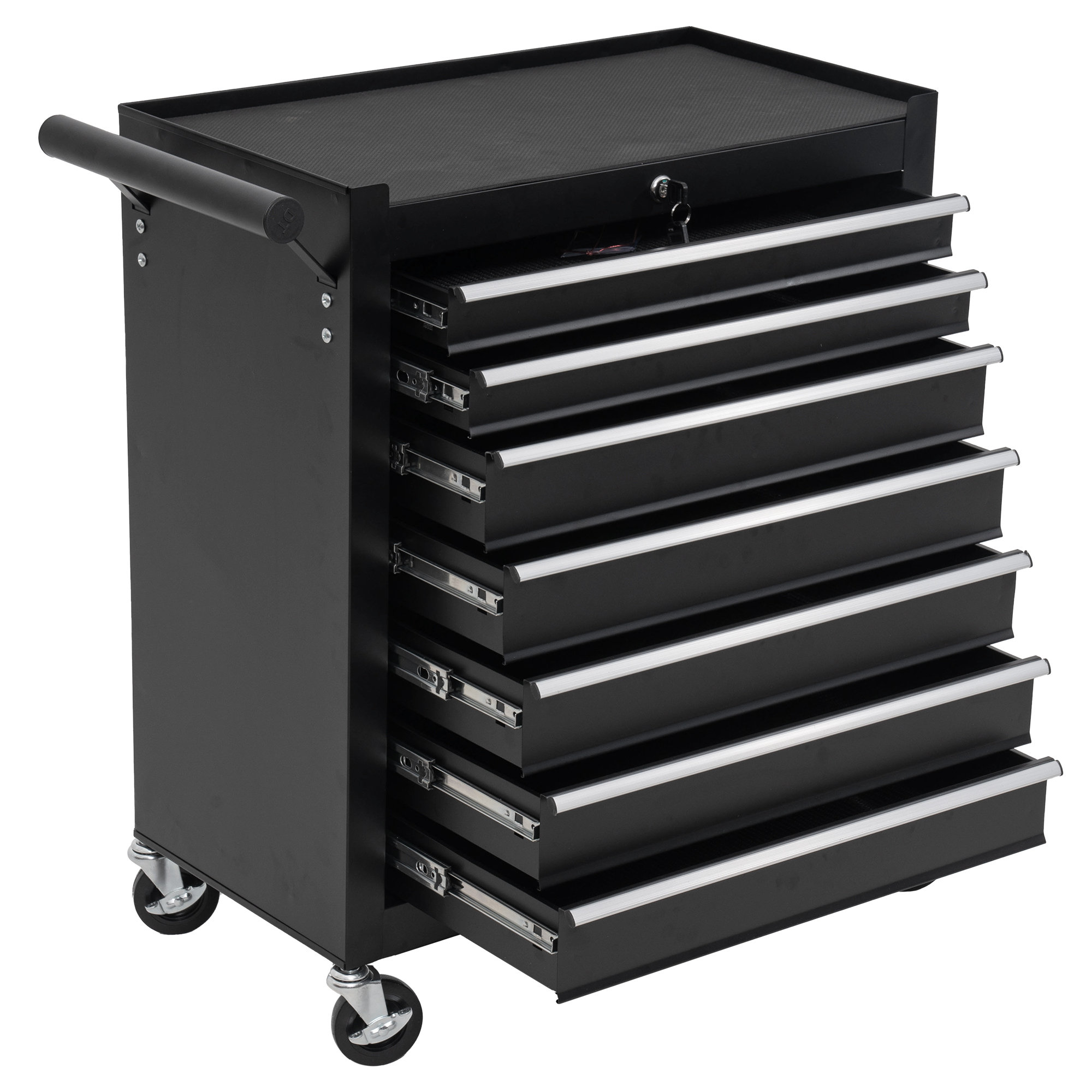 17 Stories 7 Drawer And 6 Drawer Rolling Tool Box, Portable Storage ...