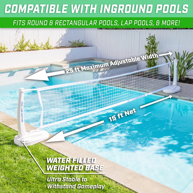 GoSports Splash Net PRO Pool Volleyball Game Set - Includes 2 Water ...