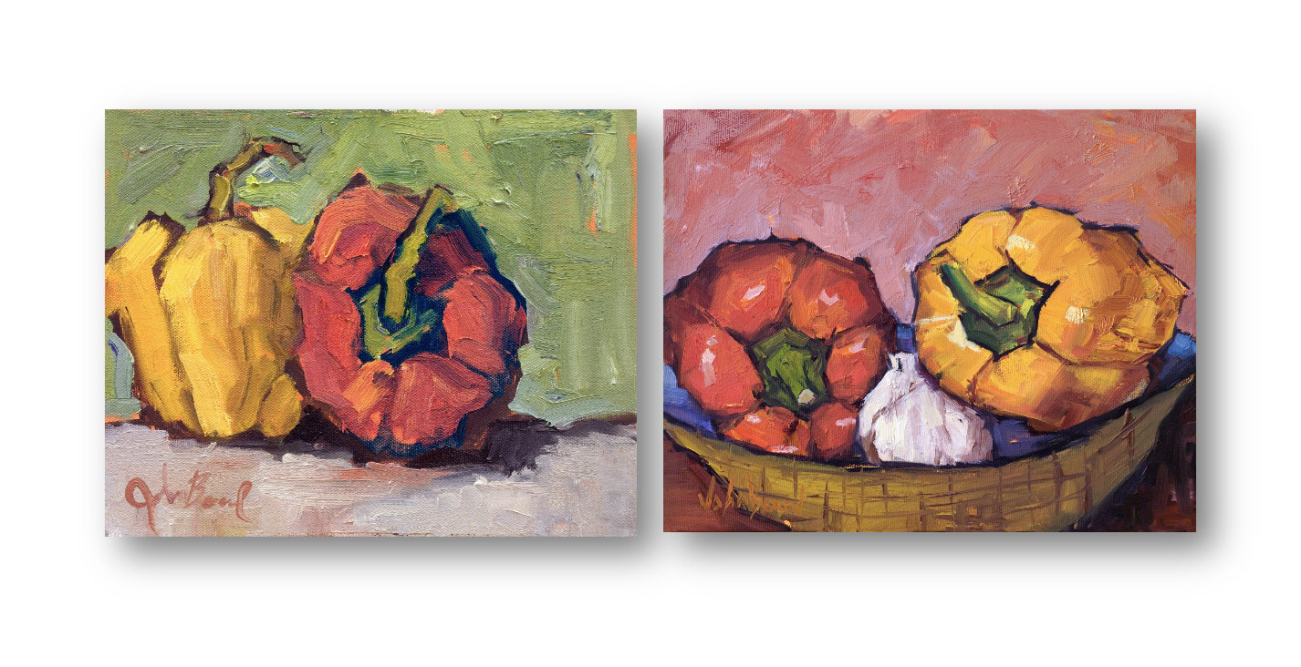 John Beard Collection Pepper Set II by John Beard - Artist Enhanced ...