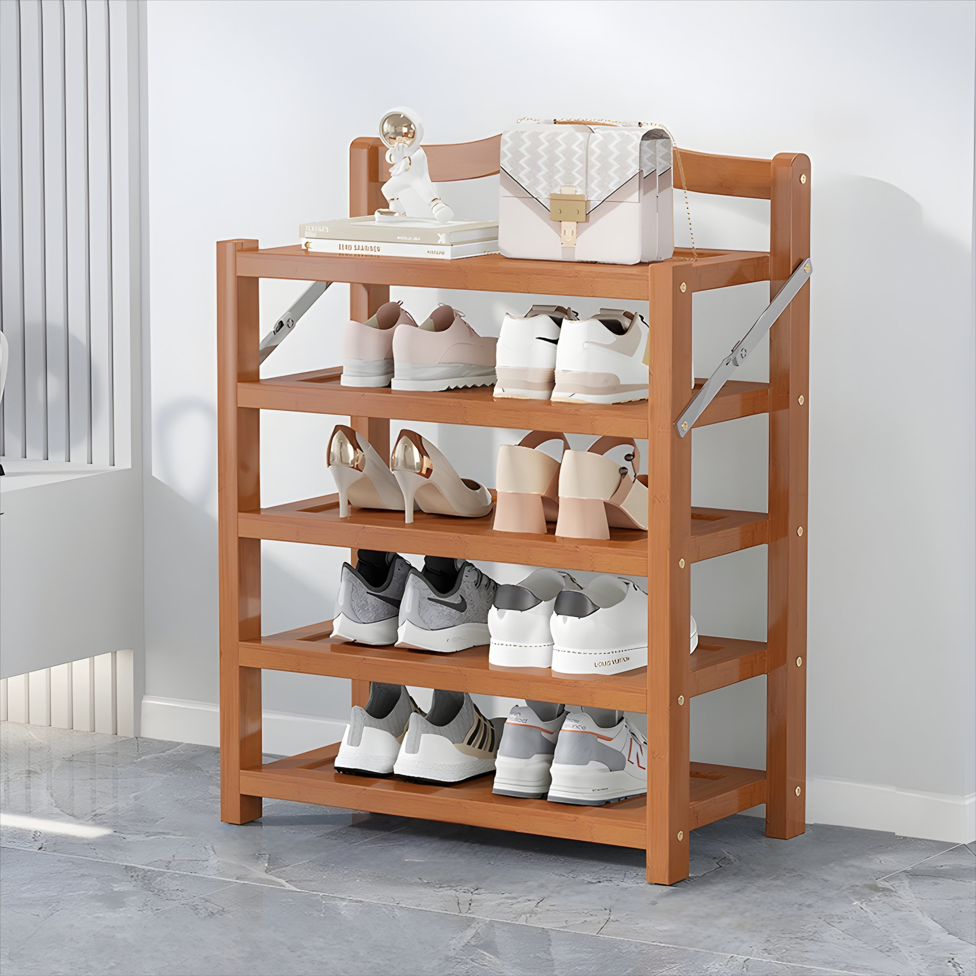 Red Barrel Studio® Foldable Shoe Rack – Pull Out Multi-Layer Shoe ...