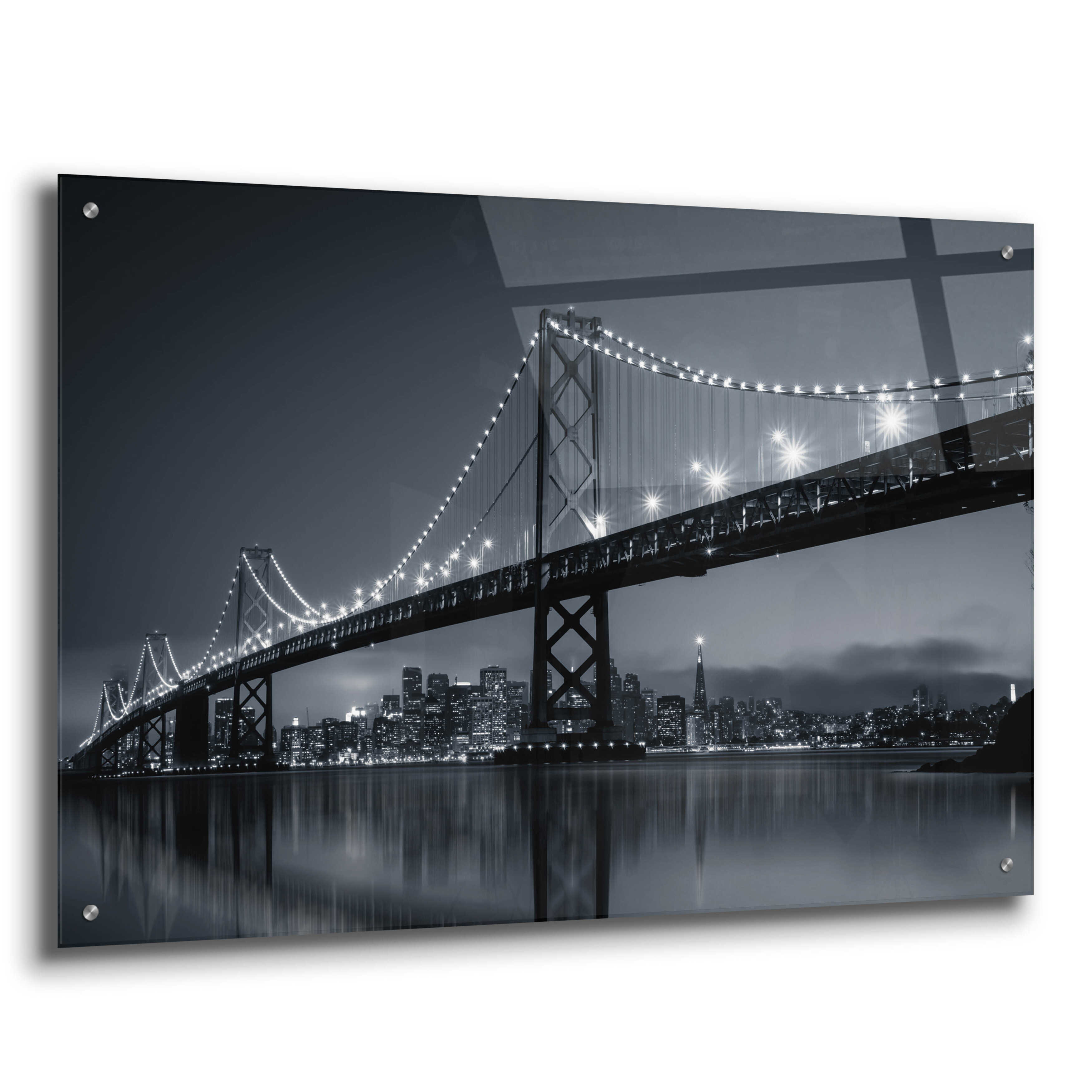 Latitude Run® Latitude Run 'Oakland Bridge' By Edin Chavez, Acrylic ...