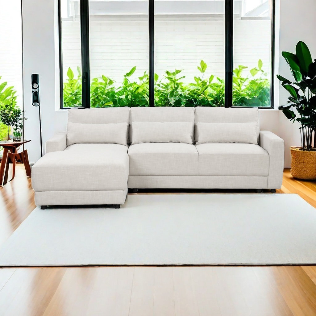 Latitude Run® L-Shaped Modular Sectional Sofa With Removable Back ...