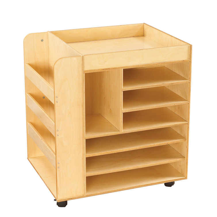 Childcraft 8 Compartment Manufactured Wood Teaching Cart | Wayfair