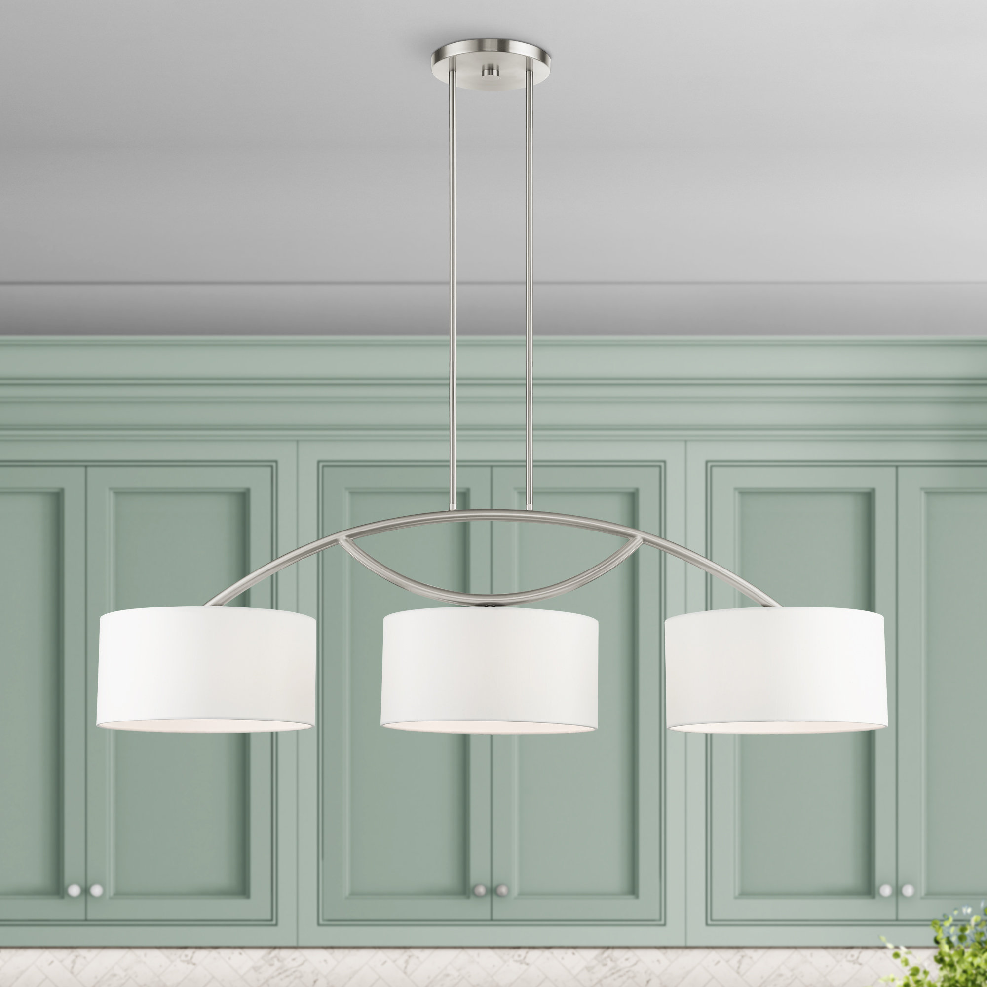 Hokku Designs Konur 3 - Light Kitchen Island Drum Pendant & Reviews ...
