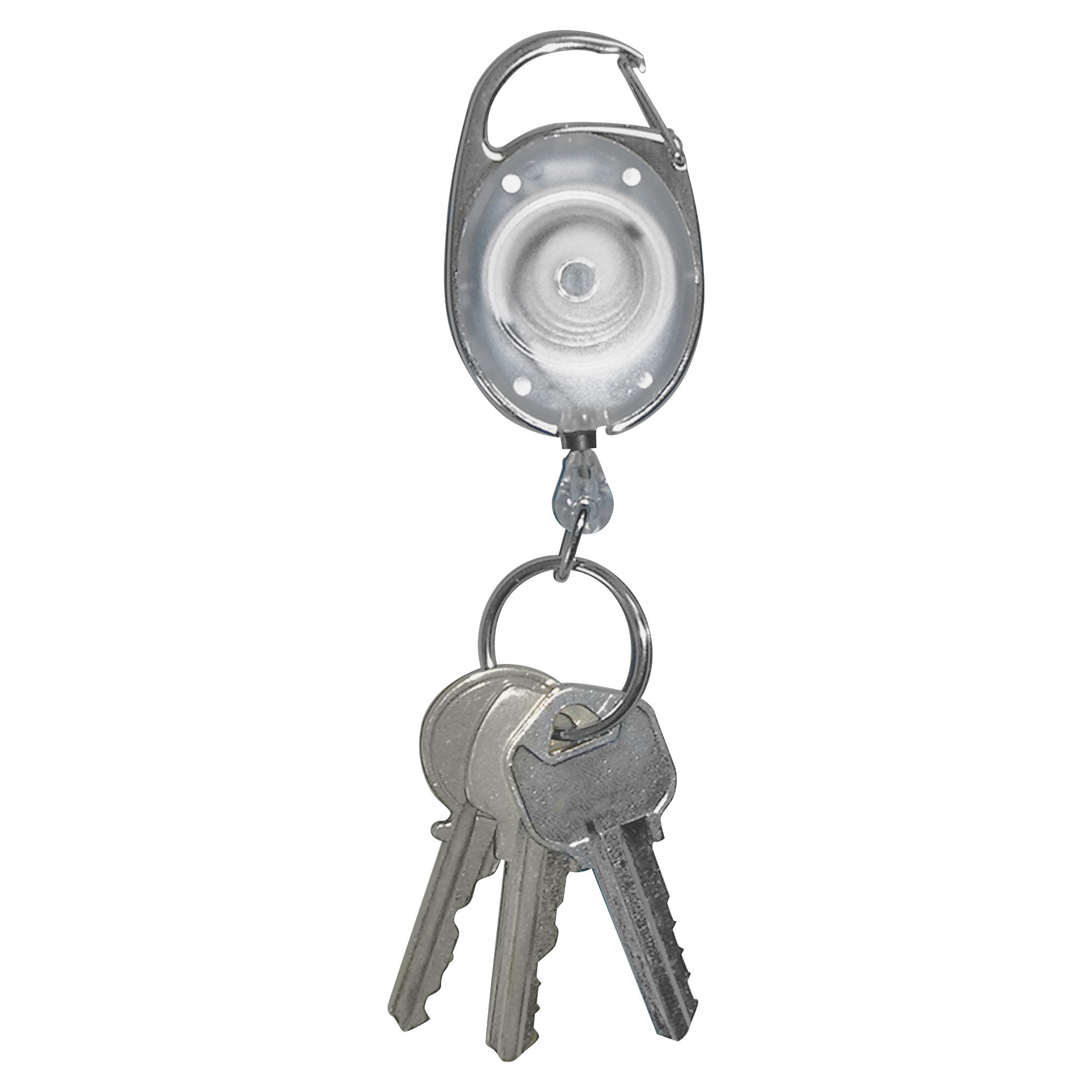 Tatco Reel Key Chain, 30" Retractable Cord, 6 per Pack, Chrome | Wayfair