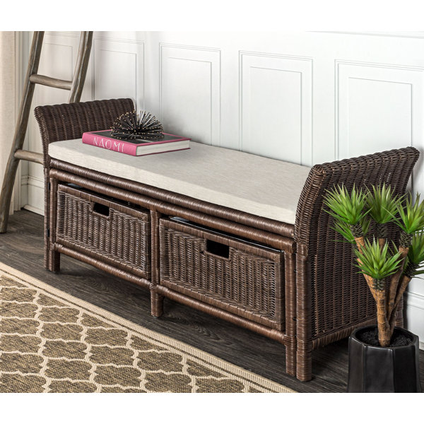 Wicker & Rattan Benches | Wayfair