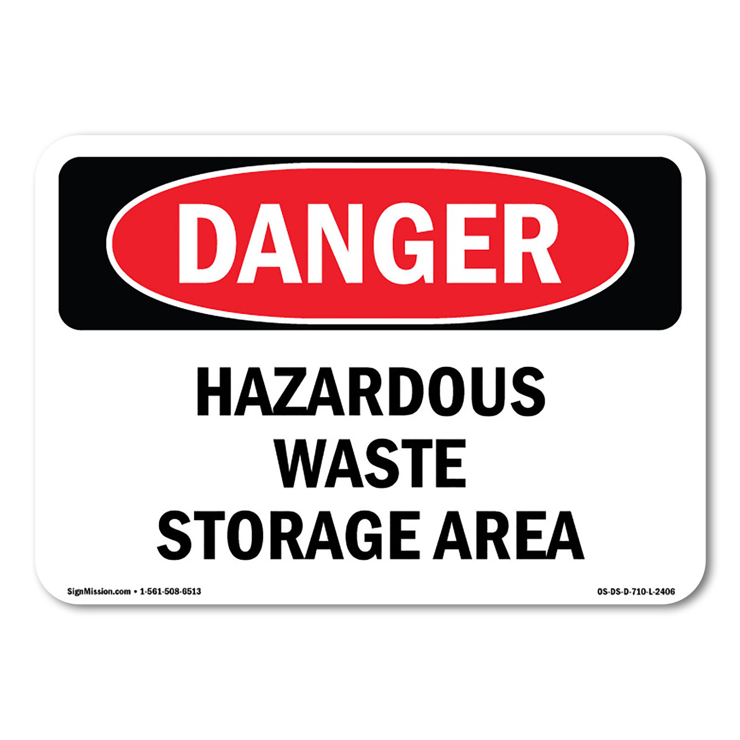 SignMission Hazardous Waste Storage Area Decal 14" X 10" | Wayfair