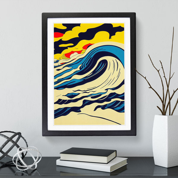 House of Hampton Pop Art Ocean Wave No.2 | Wayfair.co.uk