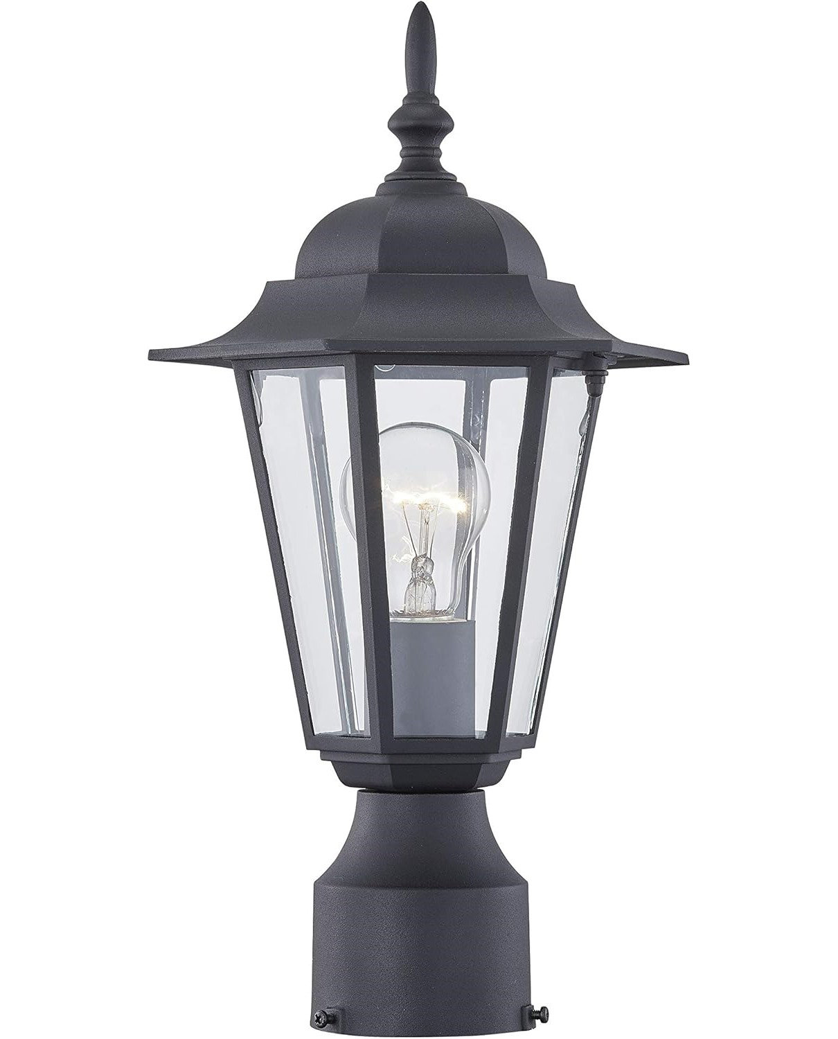 Alcott Hill® Outdoor Post Light Pole Lantern E26 Base 60W Max Aluminum ...