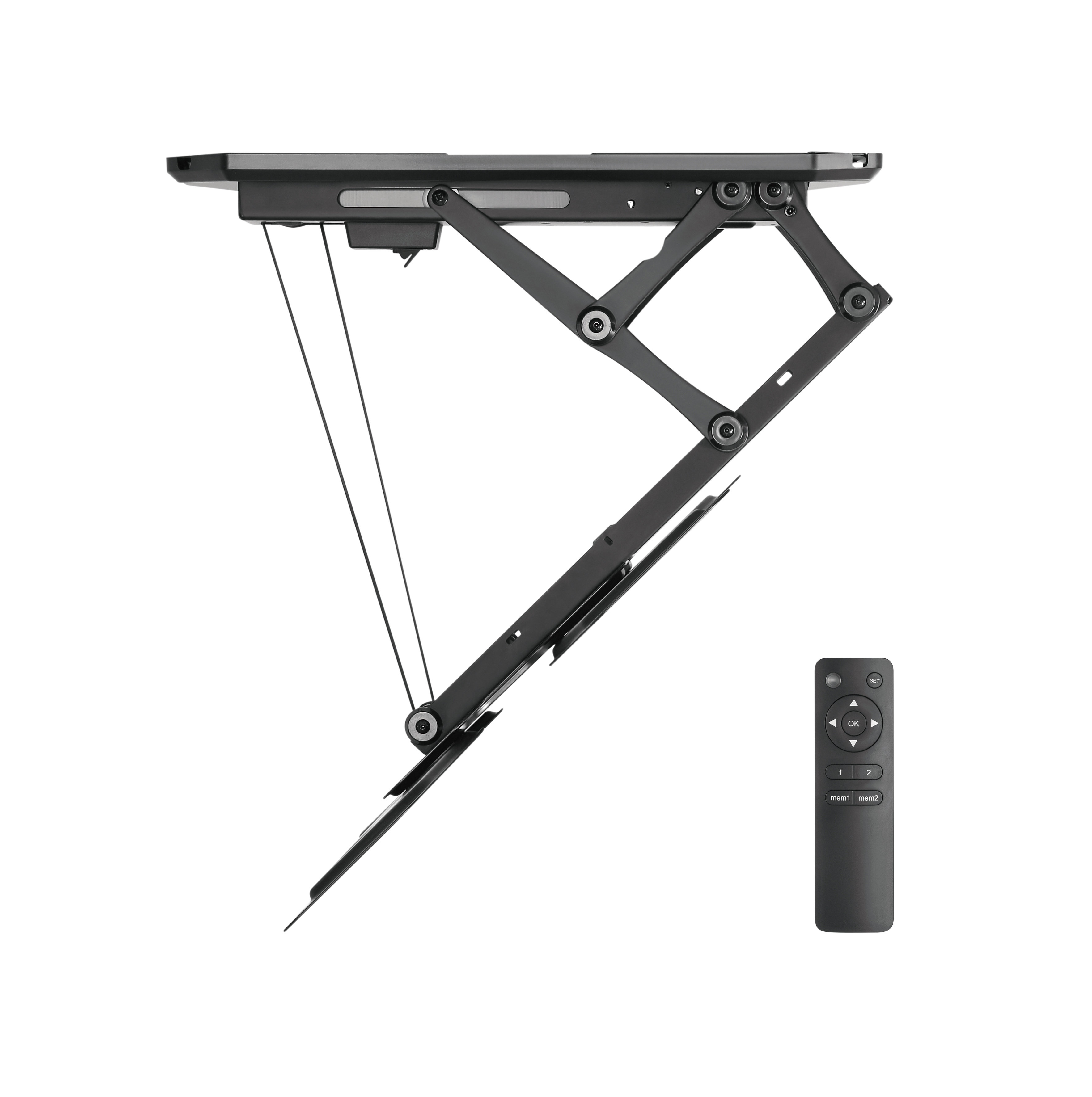 Mount-It! Motorized Ceiling TV Mount w/ Remote, Electric Flip Down ...