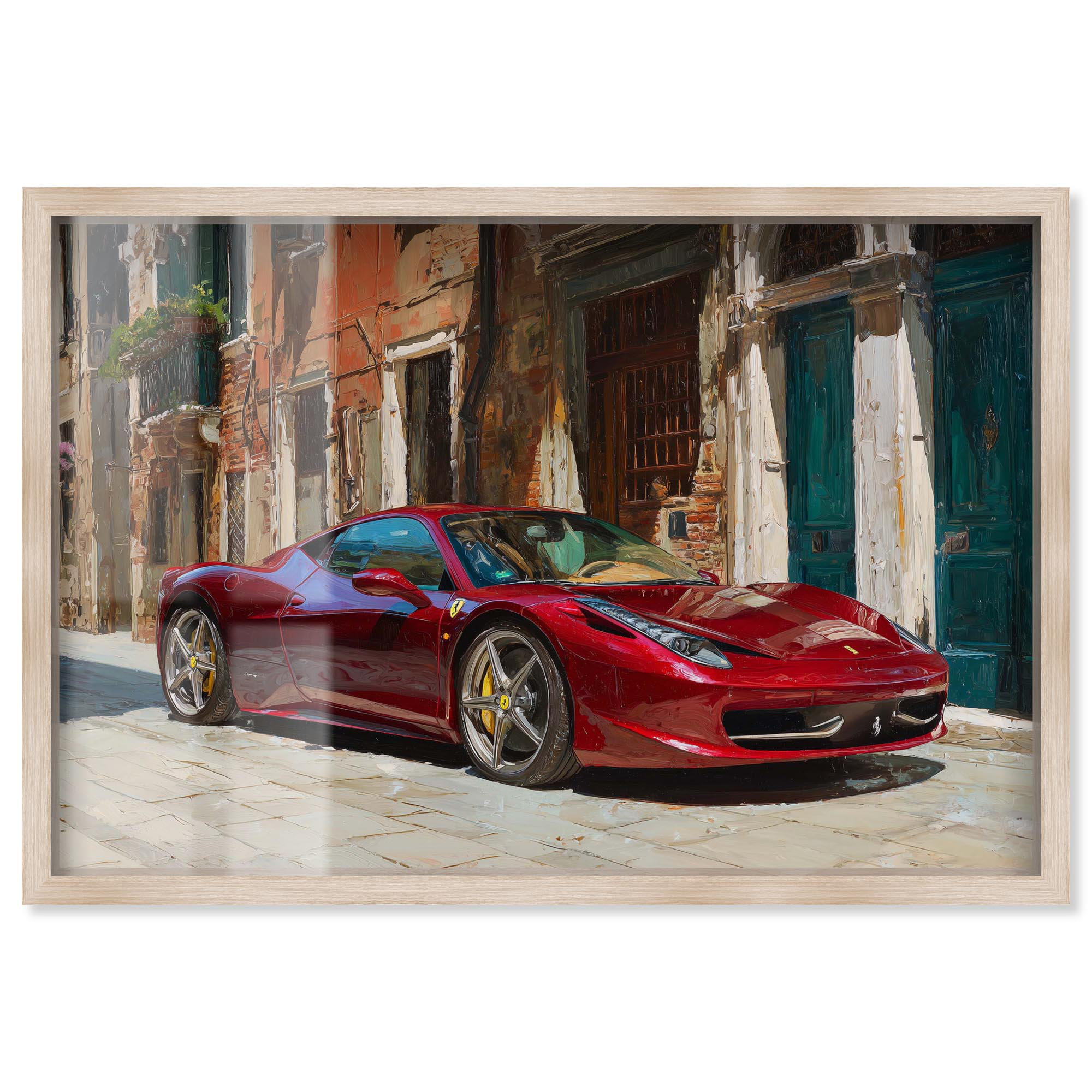 Art Remedy Car in Italy Shadowbox Print Car Art by Art Remedy | Wayfair
