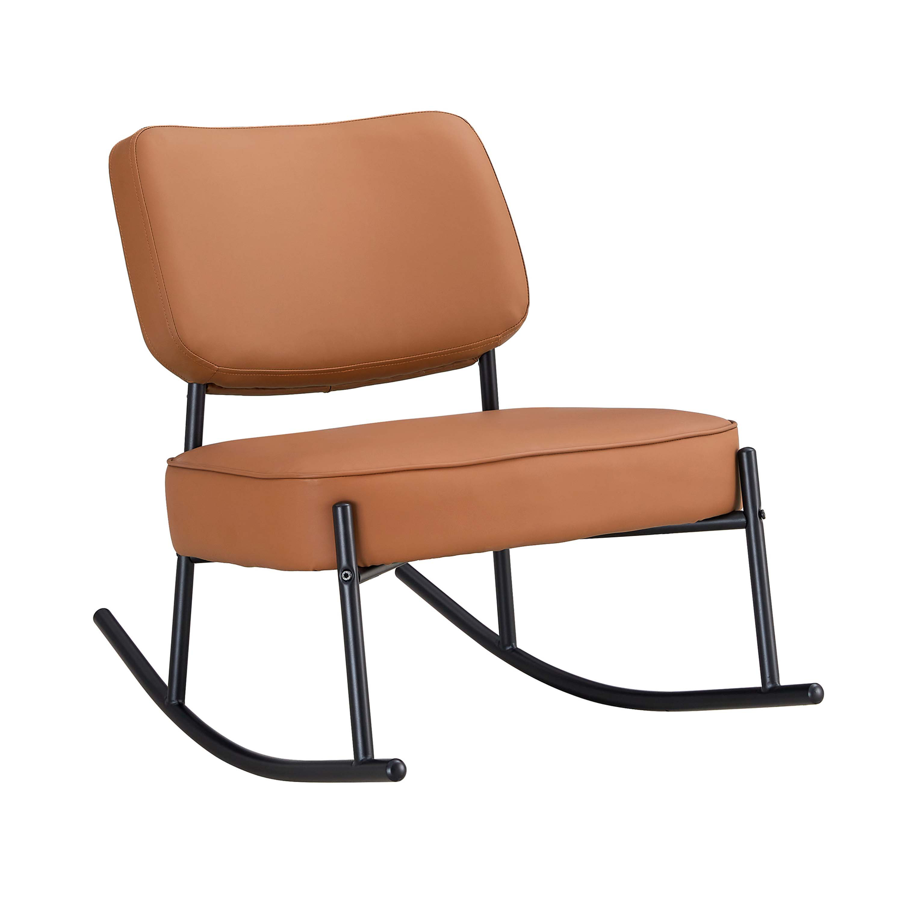 Ebern Designs PU material cushioned rocking chair, unique rocking chair ...
