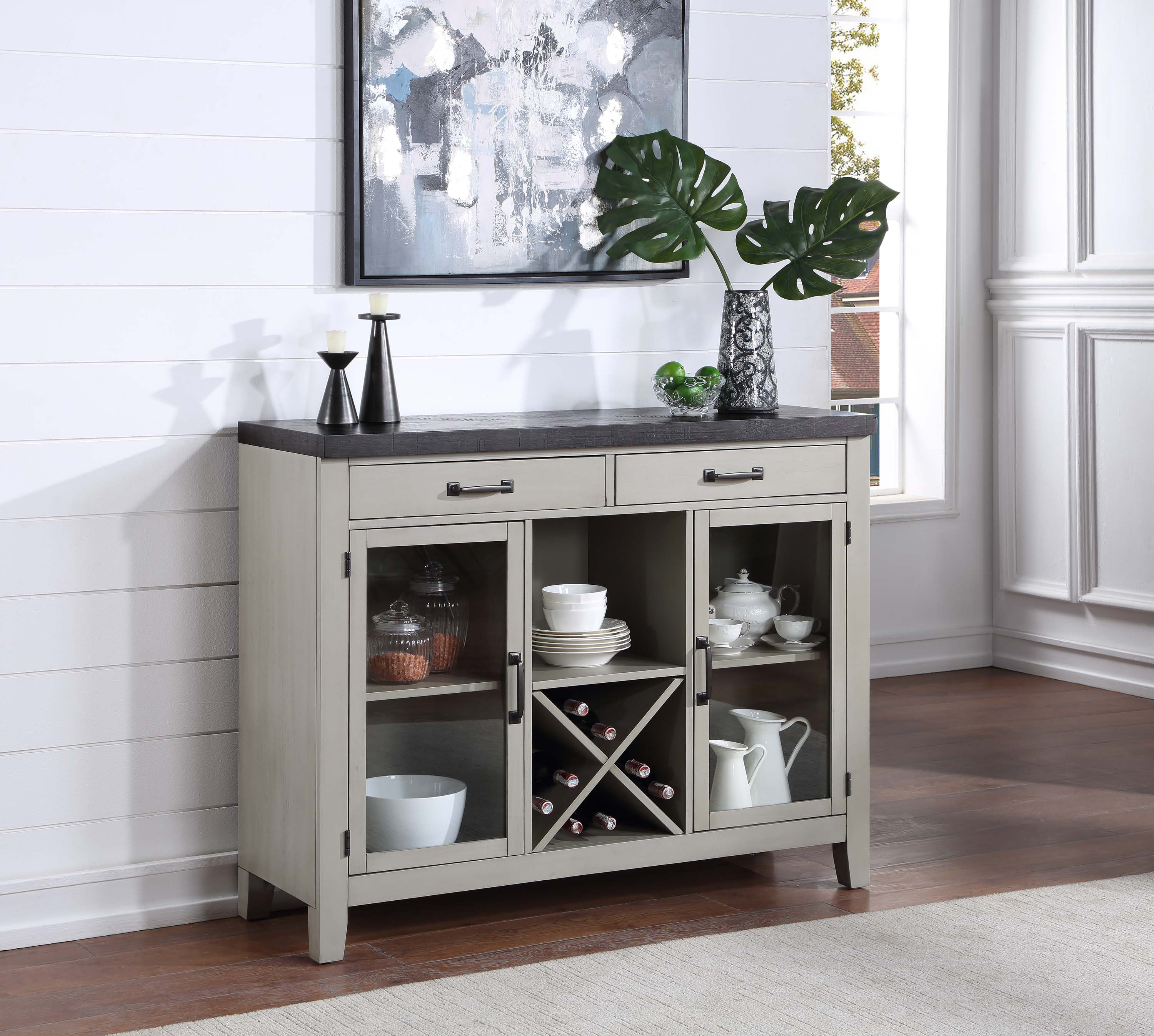 Ophelia & Co. Garrelda - Server - Dark Gray | Wayfair