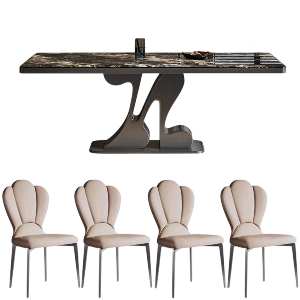 Elamer Light luxury high-end dining table sets | Wayfair
