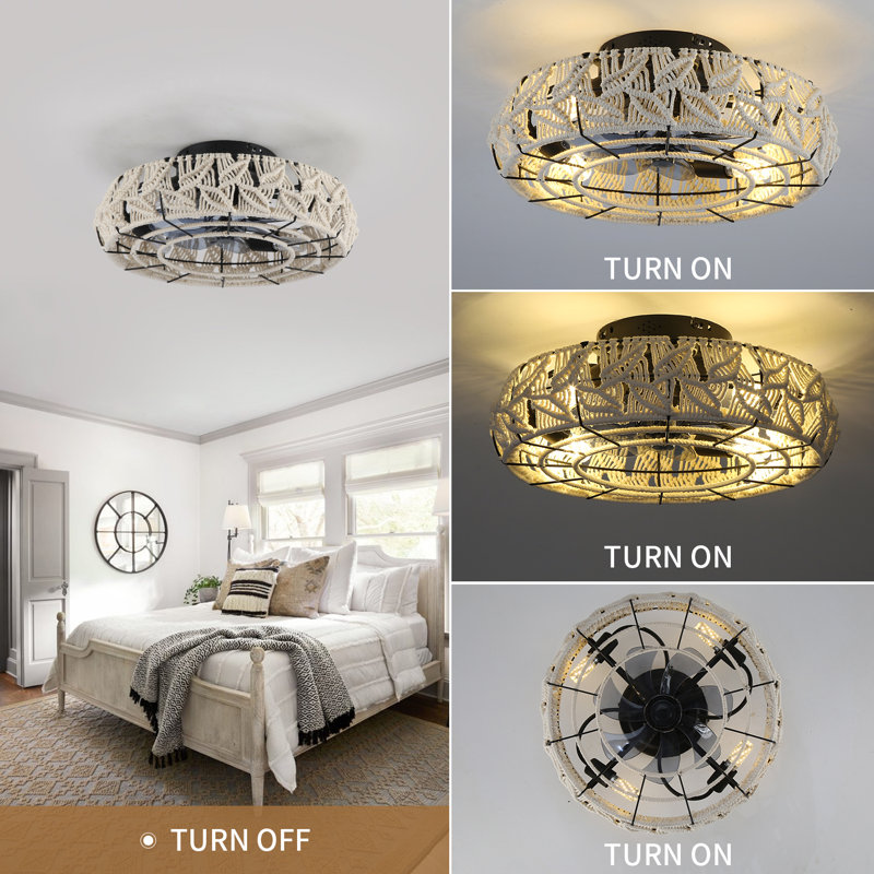 Williston Forge Karnisha 19.6'' Ceiling Fan with Light Kit | Wayfair