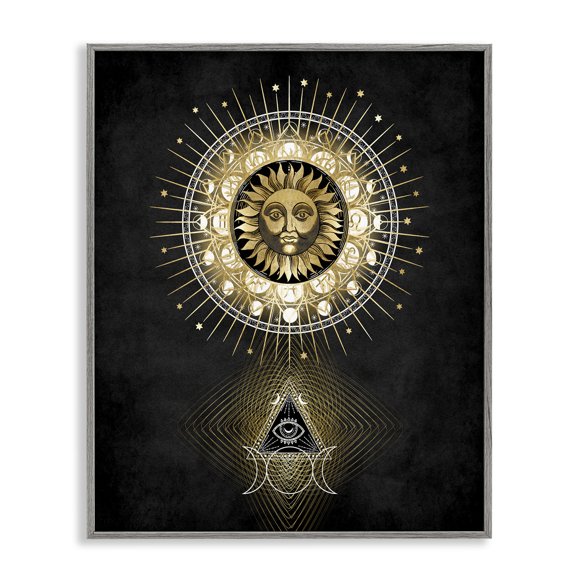 Winston Porter Astral Symbols & Sun Framed Giclee Art by Oliver ...