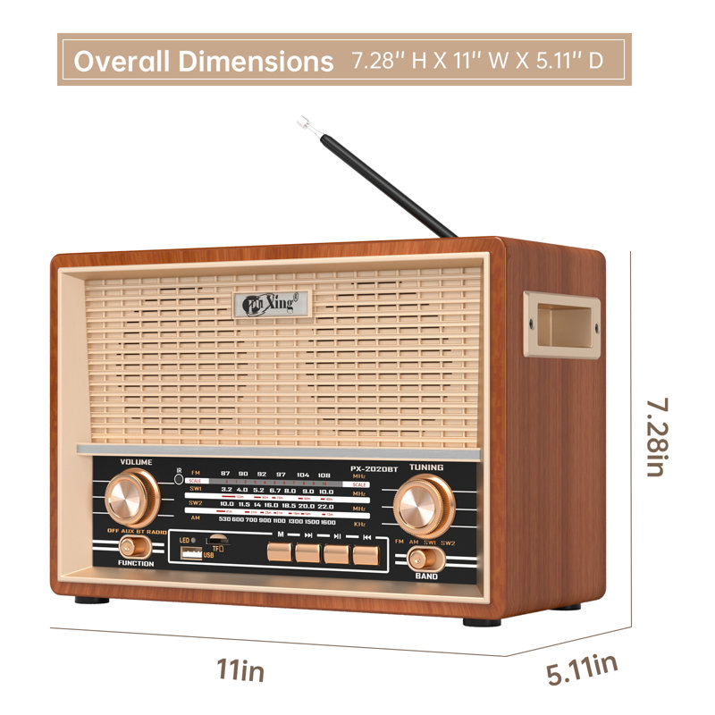 Topteng Vintage Decorative Radio | Wayfair