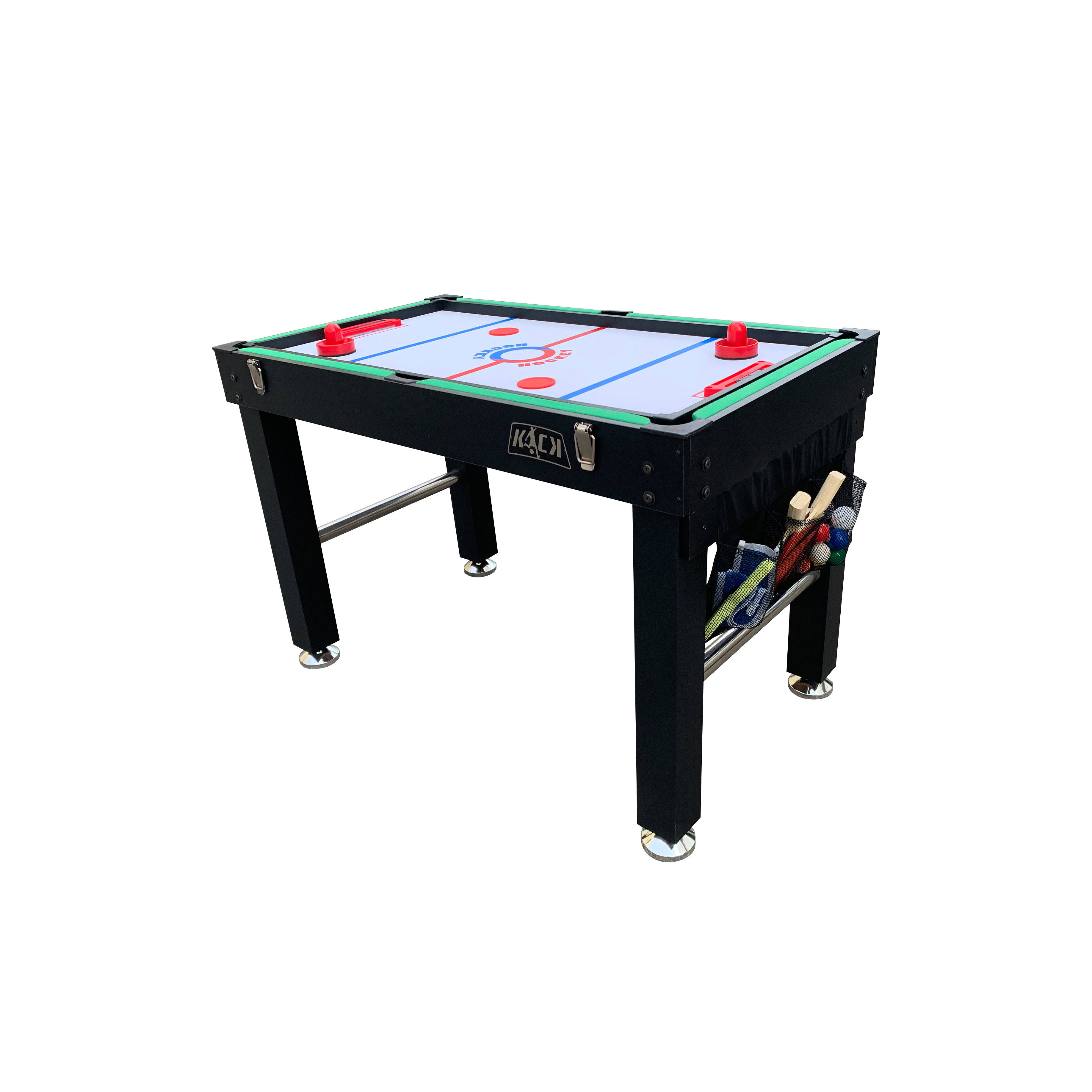 KICK Foosball Tables KICK Quad 48″ 4-in-1 Multi Game Table Combo Arcade ...