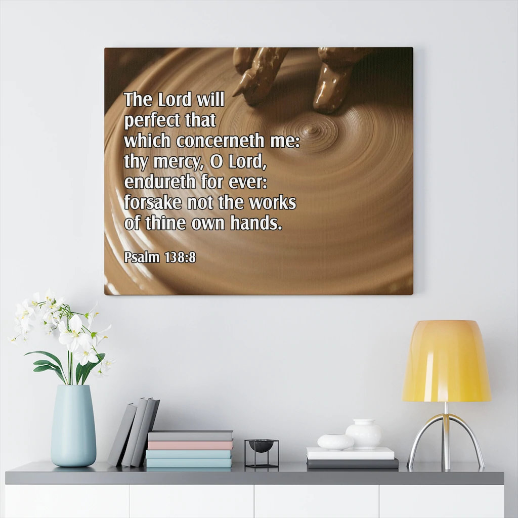 Express Your Love Gifts Scripture Canvas The Lord Will Perfect Psalm ...