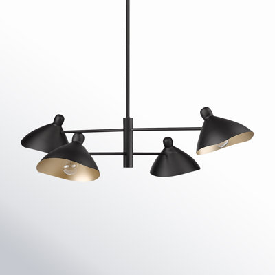 Everly Quinn 4 - Light Unique Modern Linear Chandelier | Wayfair