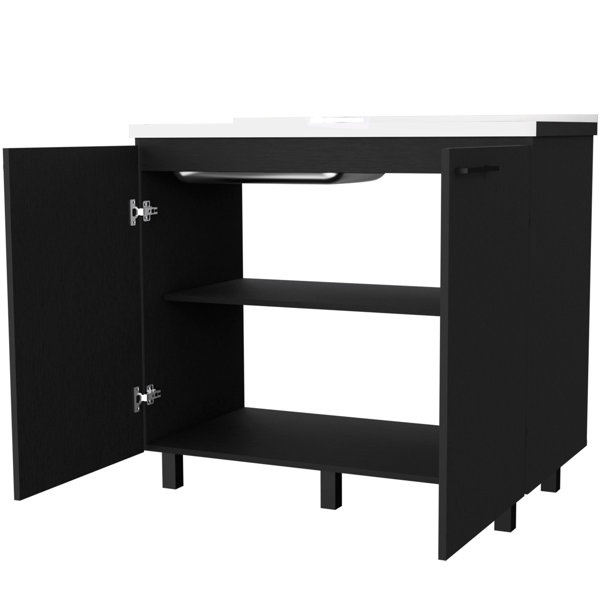 TUOXIN White 2 Utility Sink And Cabinet With Strong Materials ...