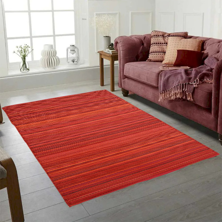 Latitude Run® Red Indoor/Outdoor Rug | Wayfair