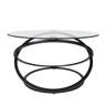 Etta Avenue™ Dimitri Galaxy Tempered Glass Round Coffee Table & Reviews ...