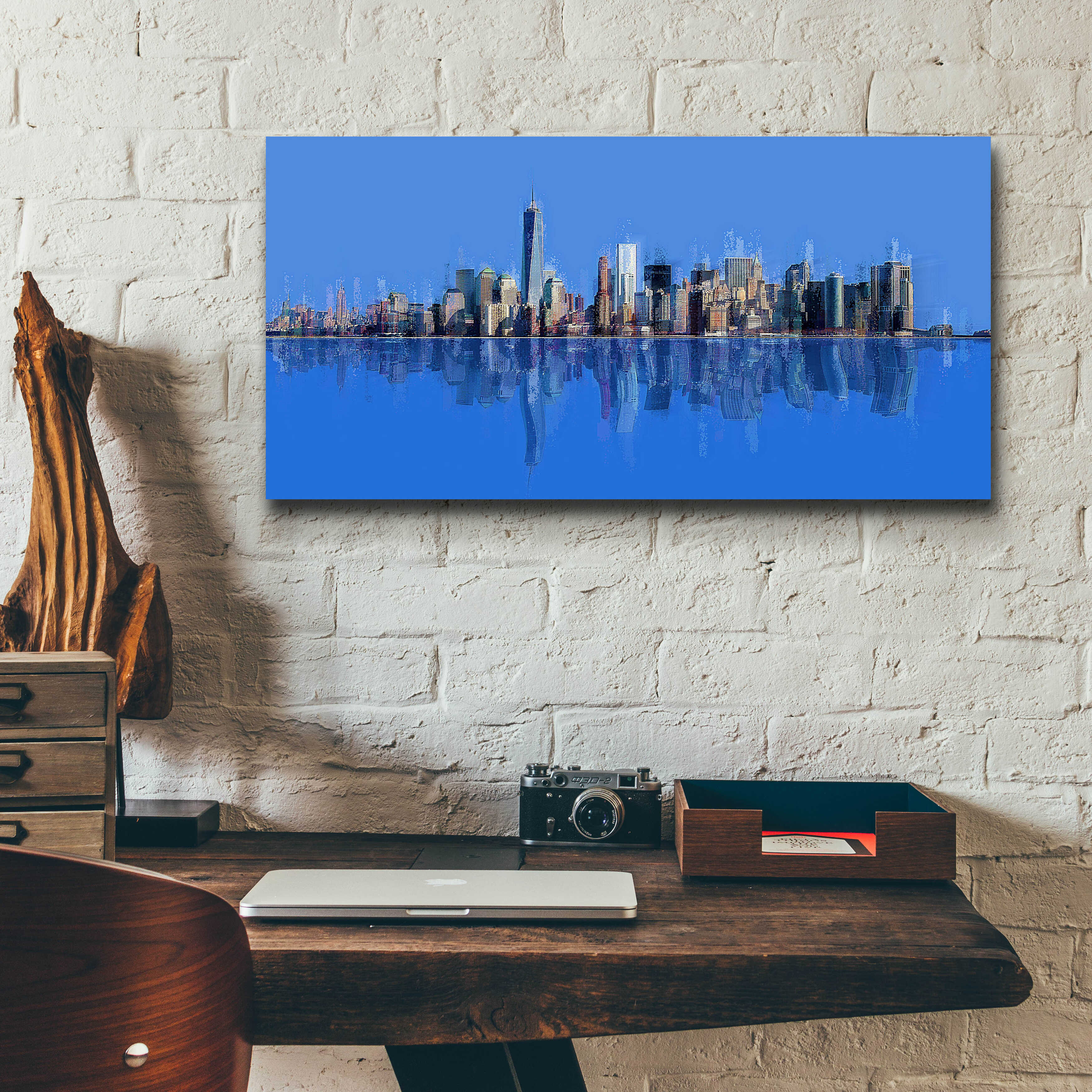 Latitude Run® Epic Art 'New York Pan 10' By David Manlove, Acryl New ...