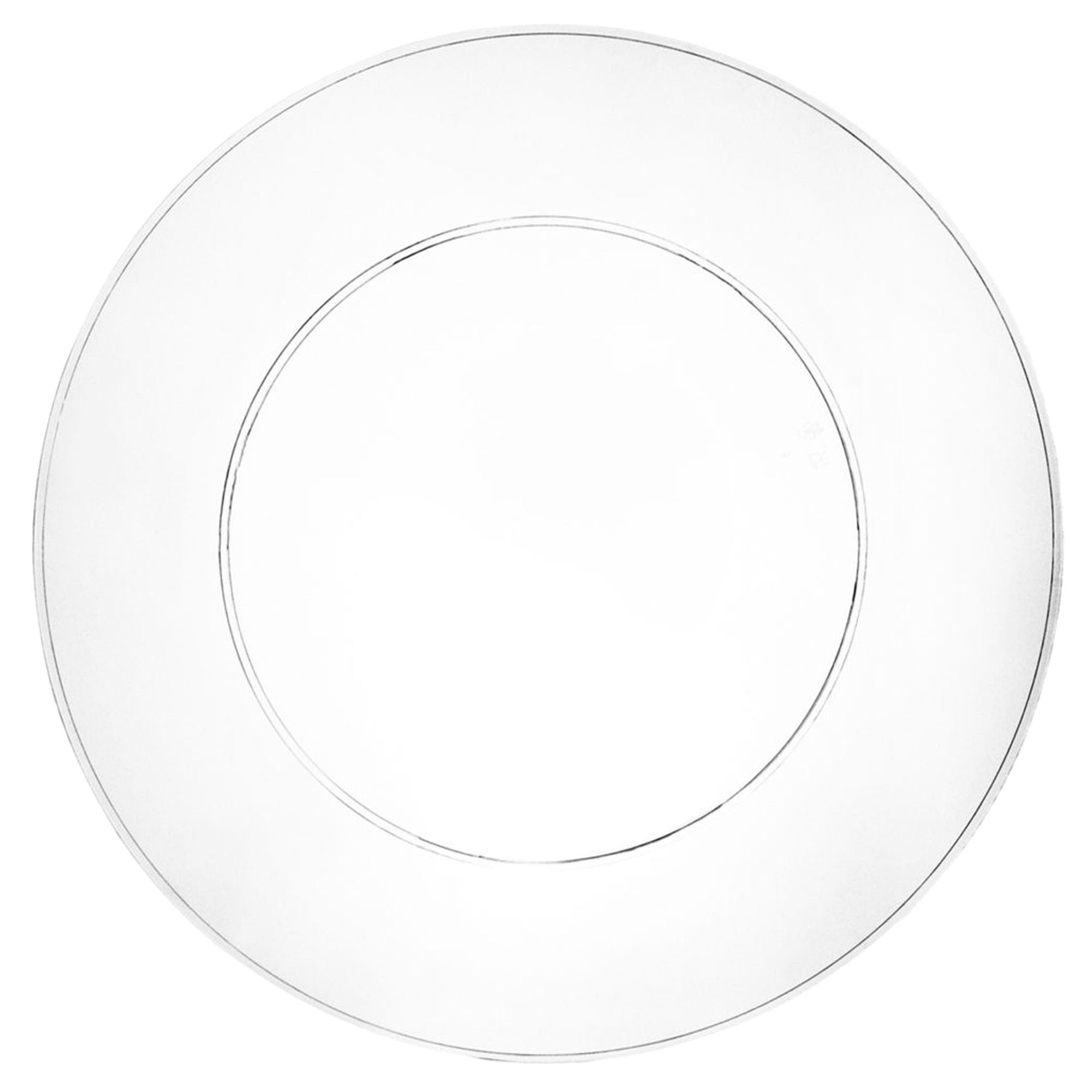 Ecoquality 10.25 Inch Round Clear Plastic Plates Mod Collection 60 ...