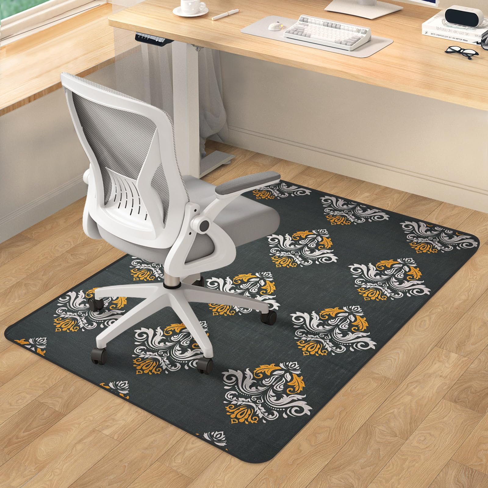 PEROTIX "48"x36" Office Chair Mat for Carpet & Hardwood Floors - Desk ...