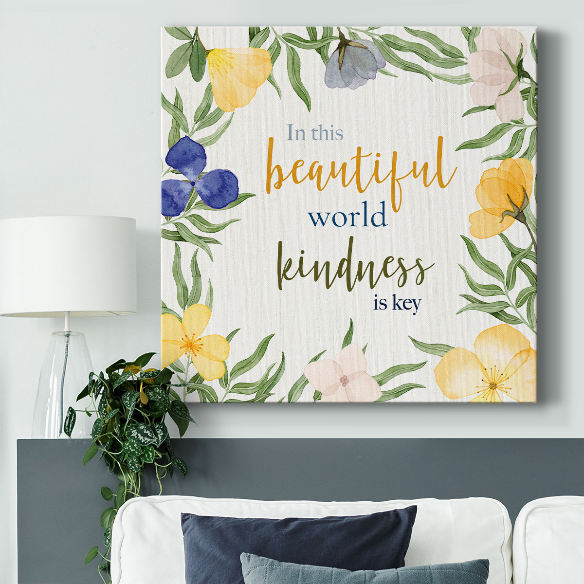 Trinx Kindness Is Key-Gallery Wrapped Canvas - Wayfair Canada