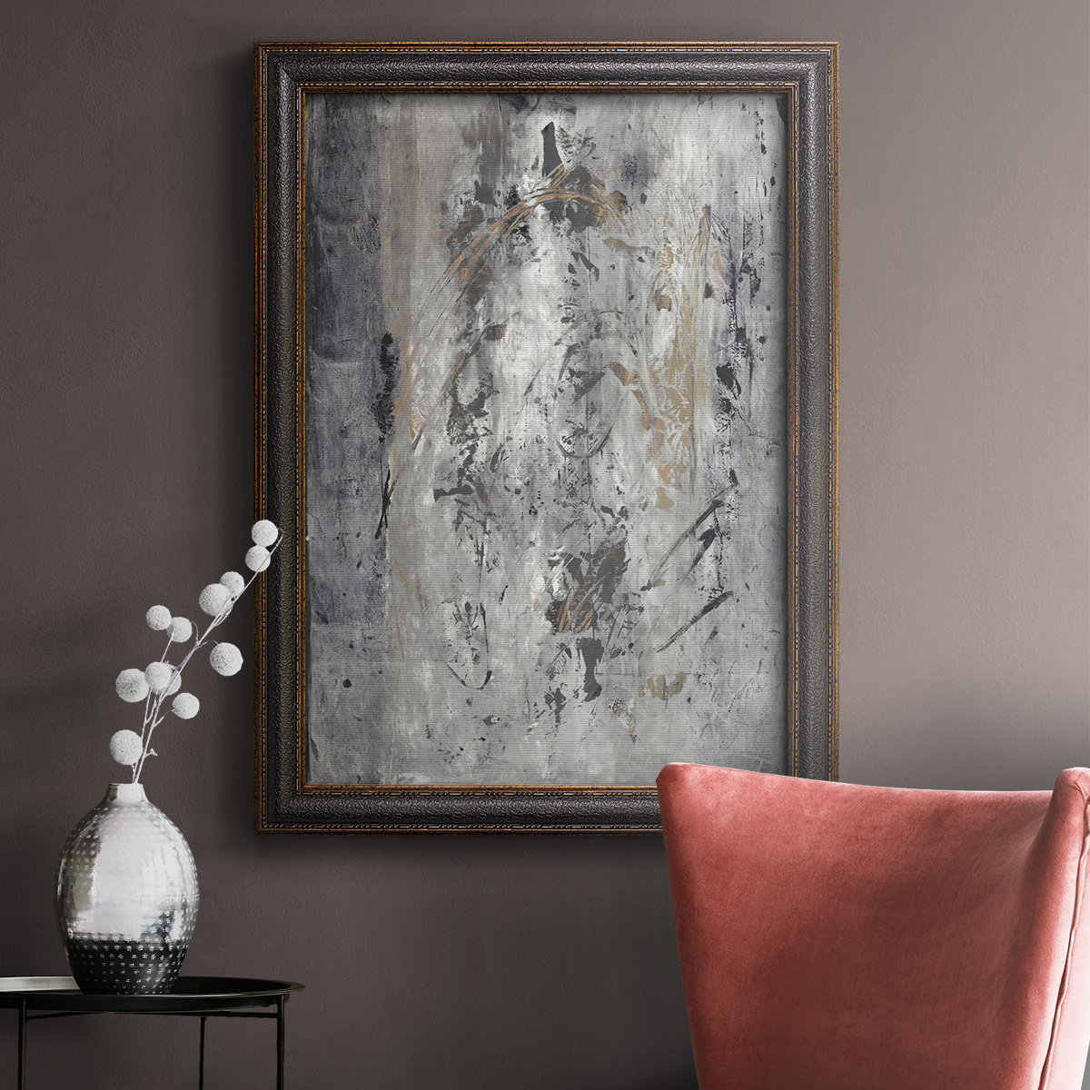 17 Stories Ancient Marks II Premium Framed Canvas- Ready To Hang ...