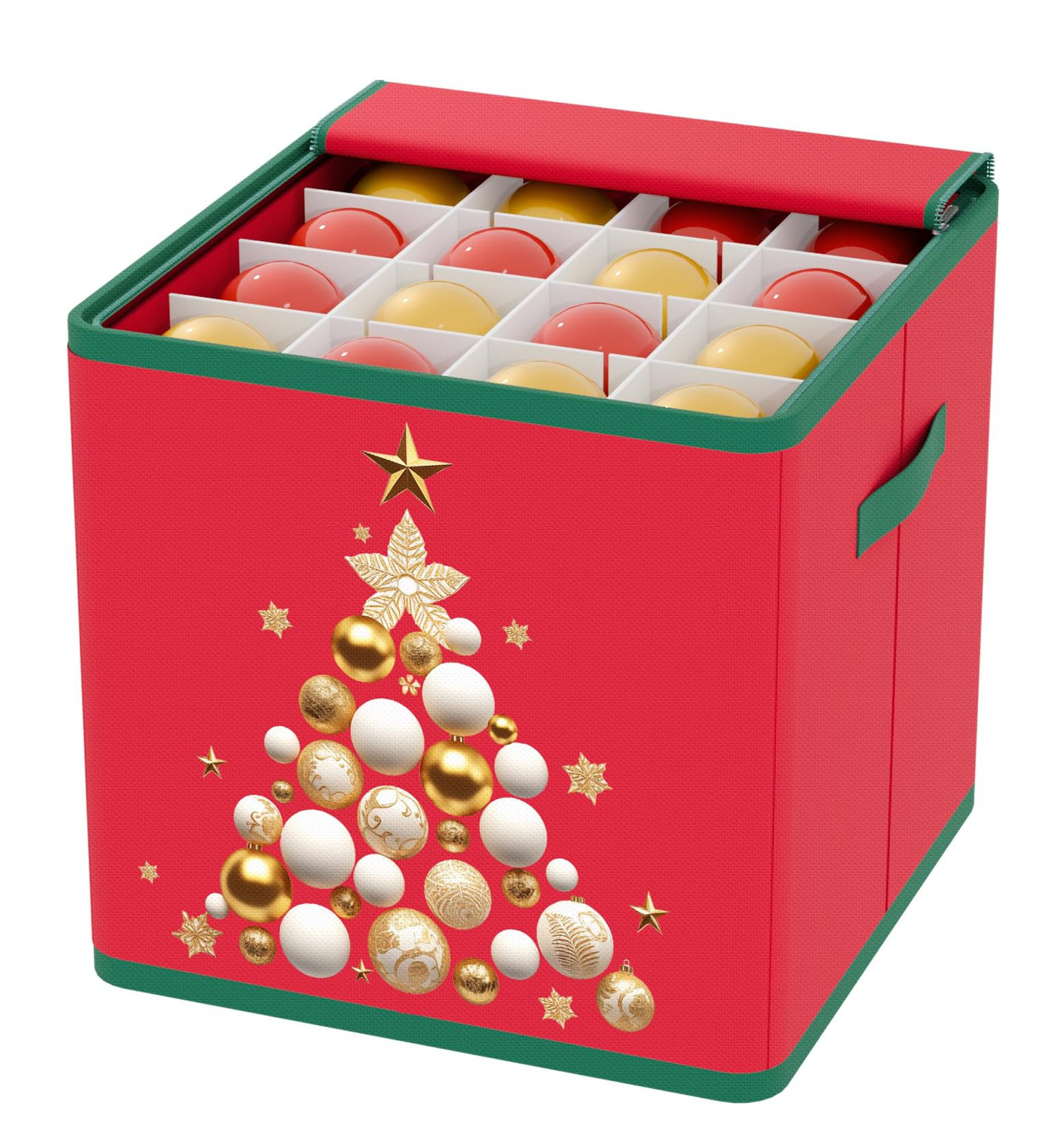 RETGOL Christmas Ornament Storage Box Fits up to 64-3'' Ornaments ...