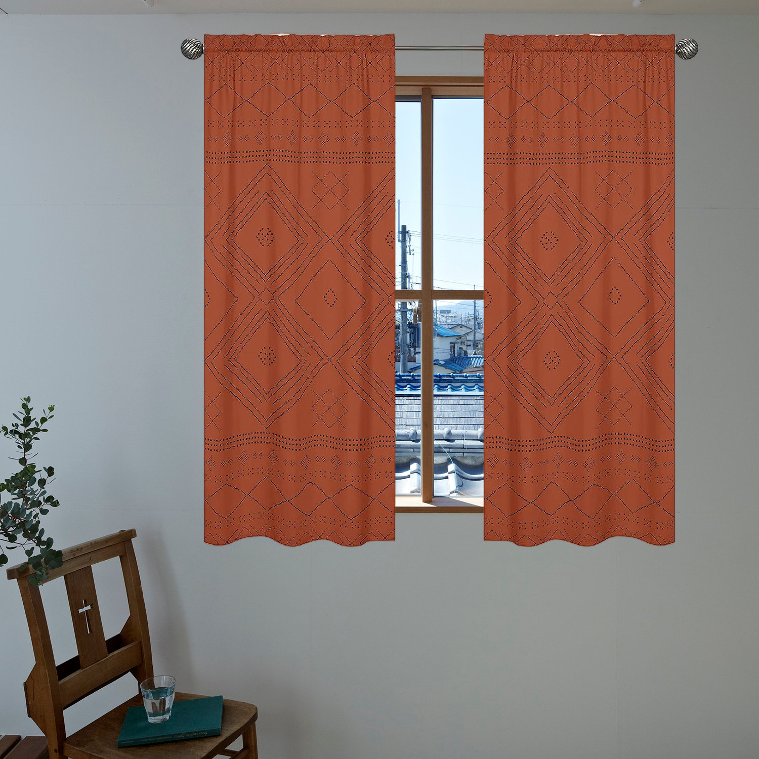 Union Rustic Bohemian Tribal Rustic Decorative Window Panels Curtains ...