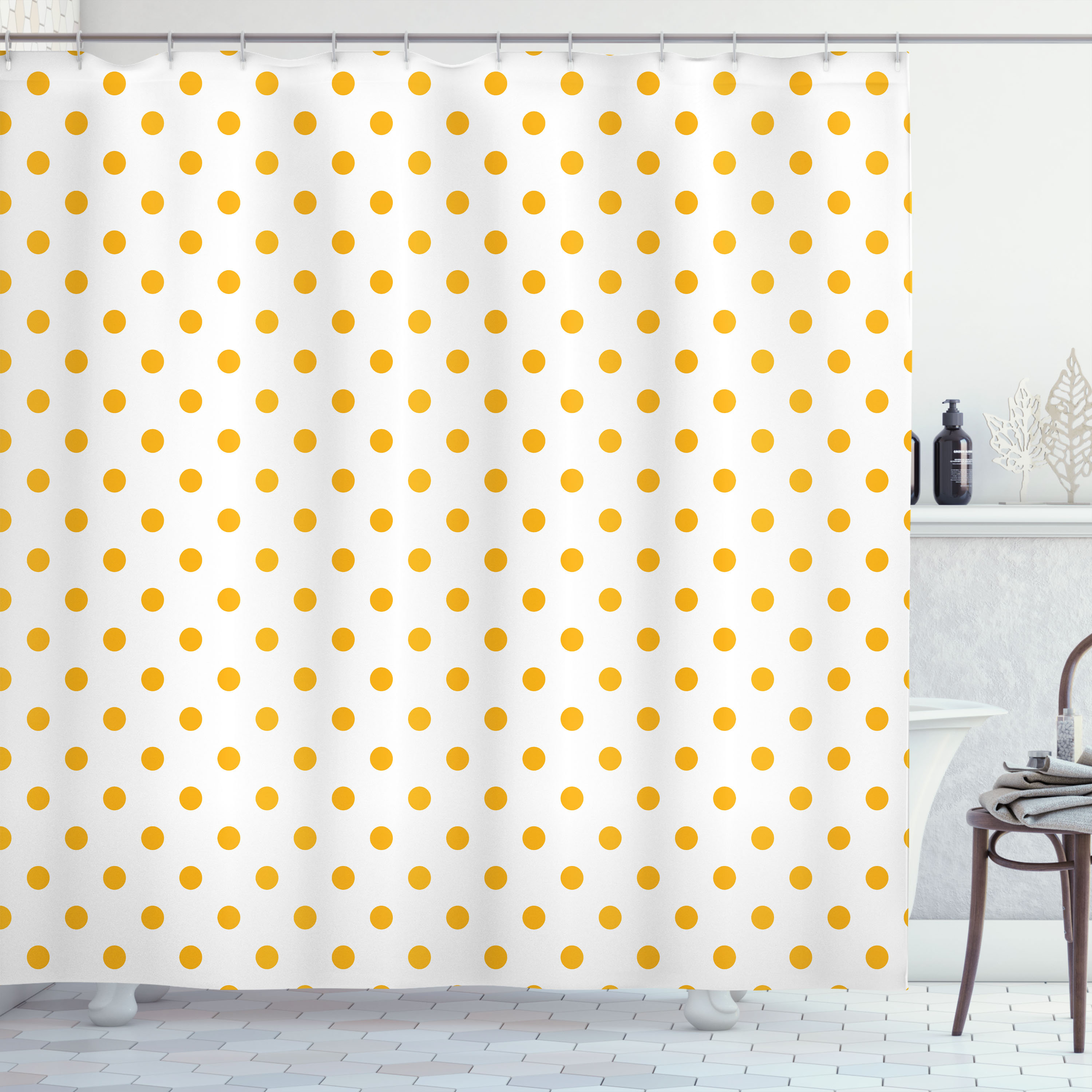 Ambesonne Colorful Polka Dots Single Shower Curtain & Reviews | Wayfair