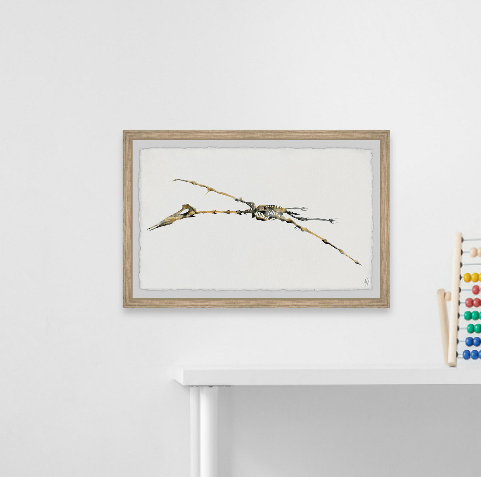 Harriet Bee Dylan "Pterodactyl Skeleton" Framed Art | Wayfair.ie