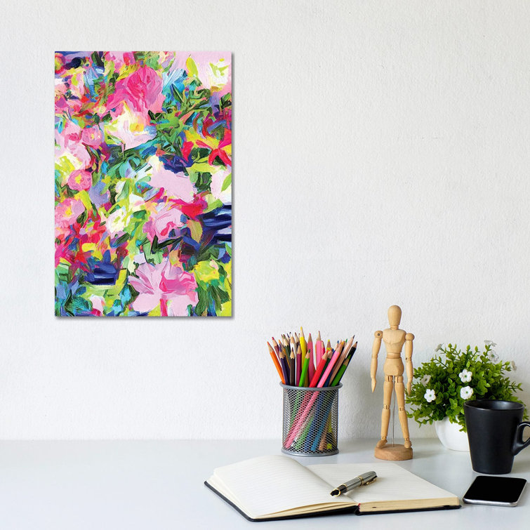 Metro Lane Happy Floral Love by Heather Offord - Wrapped Canvas ...
