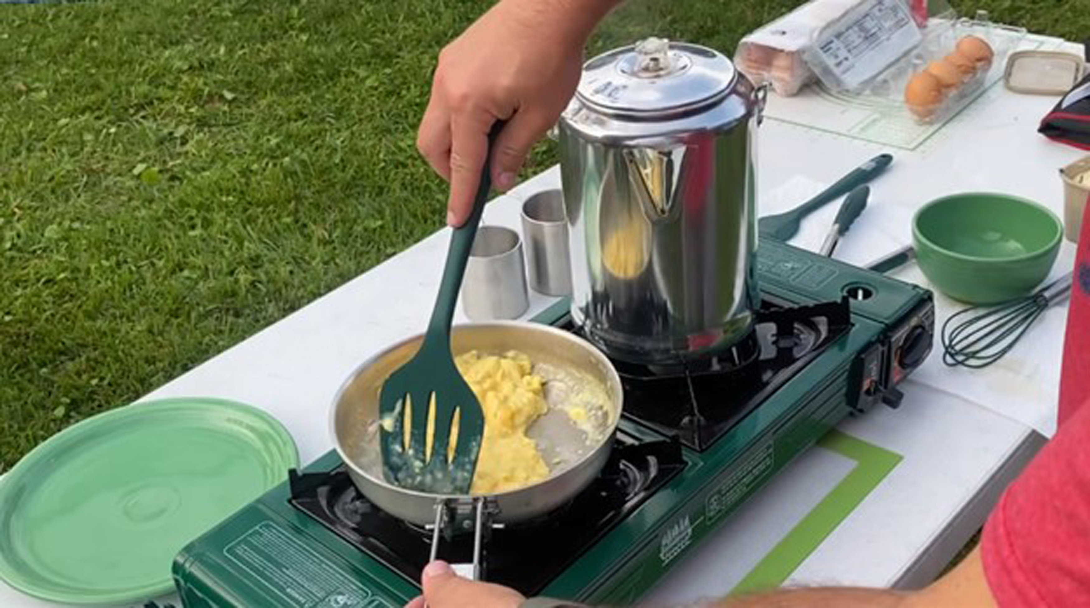 King Kooker 10 pc. Green Silicone Coated Utensil Set with Carry Bag ...