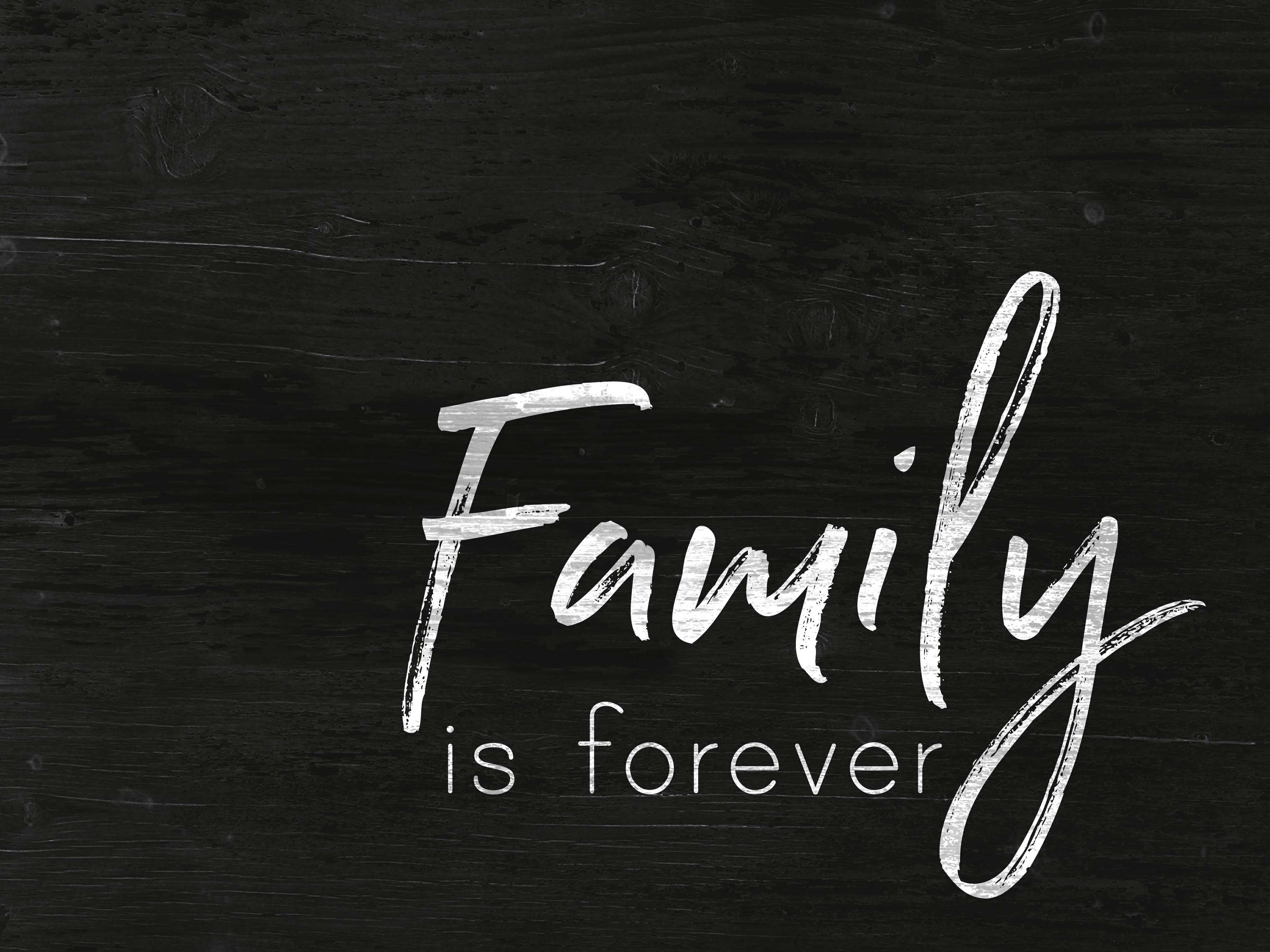 Gracie Oaks Family Is Forever - Wrapped Canvas Textual Art | Wayfair