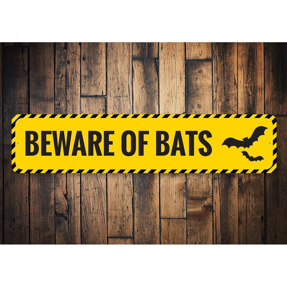 Lizton Sign Shop, Inc Beware of Bats Aluminum Sign | Wayfair
